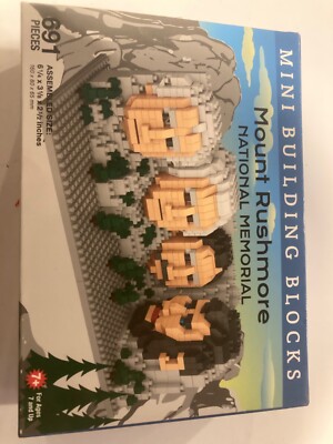 Mini Building Blocks Mount Rushmore National Memorial Opened Box 691 ...