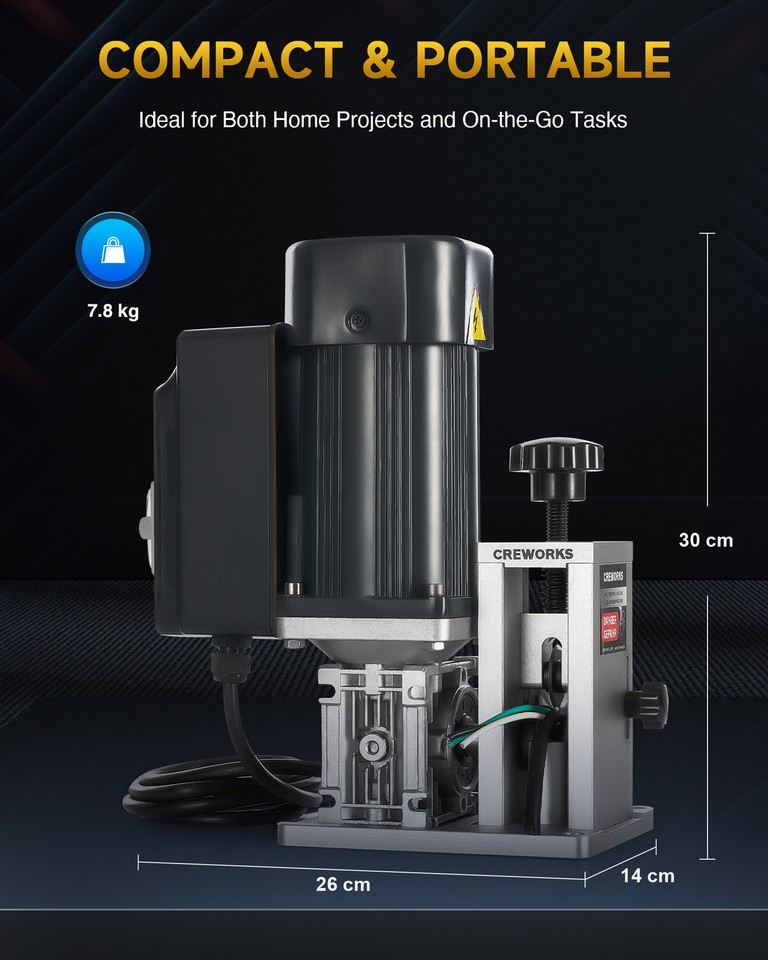 CREWORKS Electric Wire Stripper 1.5-23 mm Copper Wire Stripping Machine ...