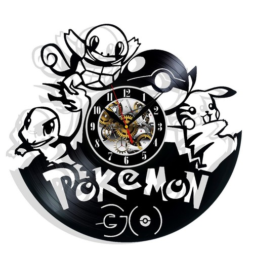 Pokemon Vinyl Wall Clock - Retro Decor - Unique Home Accent - Perfect ...