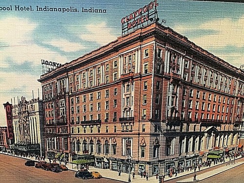 Postcard 1944 View of Claypool Hotel in Indianapolis, IN. U6 | eBay