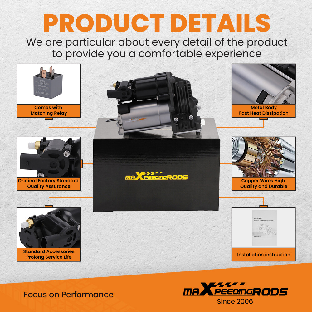 Air Suspension Pump For Mercedes X166 GL350 GL400 GL500 GL63 4Matic ...