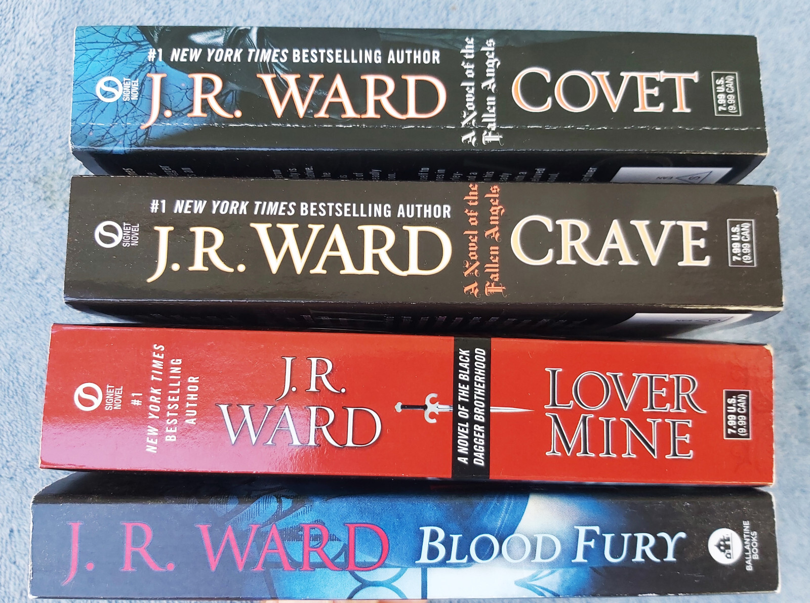 6 J R Ward Fallen Angel 1 & 2 Covet & Crave; Lover Revealed, Enshrined ...