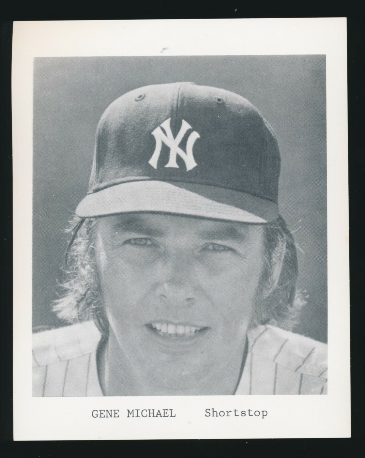 1974 Syracuse Chiefs (Yankees) 4" x 5" Team Issue -GENE MICHAEL *RARE ...