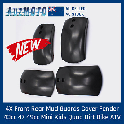 4 x MUD GUARDS FOR MINI KID ATV QUAD BIKE WHEELS QUADARD 49CC 47cc 43CC ...