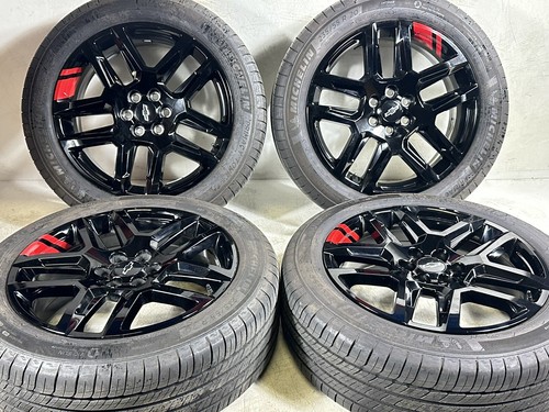 20" CHEVROLET BLAZER GLOSS BLACK WHEELS RIMS & TIRES OEM SET (4) 2019 ...