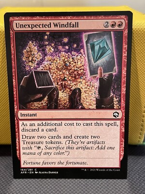 Unexpected Windfall X2 AFR Adventures in the Forgotten Realms LP MTG | eBay