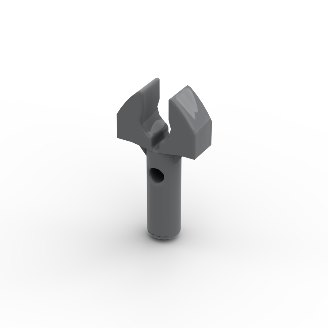 Lego 20x mechanische Hand 1L mechanical claw 48729b dunkelgrau dark ...