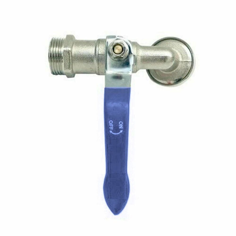 Garden Horticultural Faucet Hose Plug Water Tap Blue Handle Ball Type ...