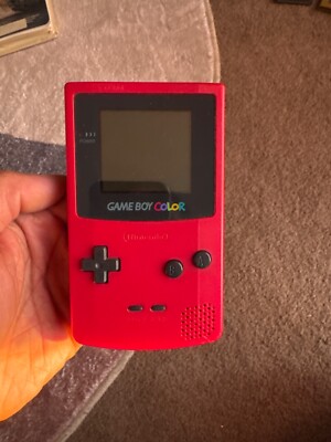 Nintendo GameBoy Color GBC Berry Red Pink Handheld System Console CGB ...
