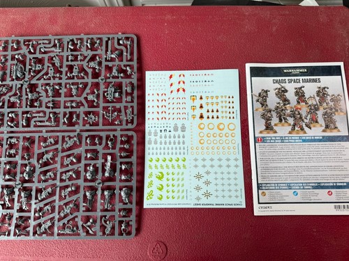 Warhammer 40k Chaos Space Marines 2x Complete Sprues w/ Transfers GW ...