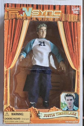 Unopened Box NSYNC Justin Timberlake Marionette Doll Living Toyz 2000 ...