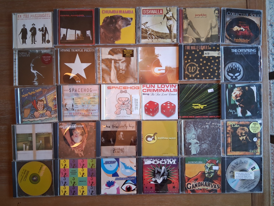 30 CD Lot Alternative Grunge Indie 90s Compact Disc STP Spacehog ...