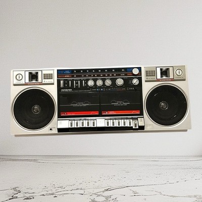 READ-Vintage Soundesign 4684 Boombox AM/FM Stereo Double Cassette ...