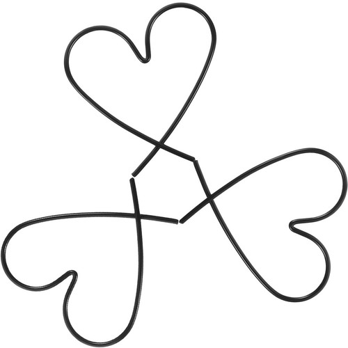 3 Pcs Metal Heart Wall Decor Iron Art Sculpture for Living Room Home ...