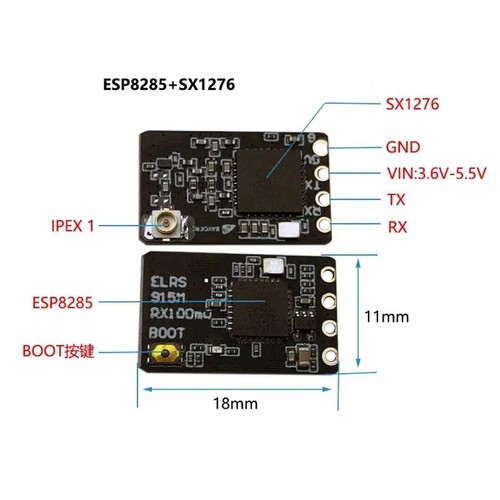 3X(ELRS 2.4G Receiver ExpressLRS Long Range Receiver for RC FPV ...