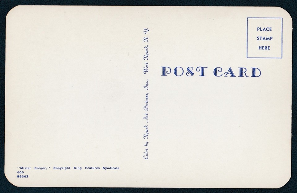 MISTER BREGER ON VACATION ARTIST SIGNED DAVE BREGER 89363 INN COMIC ...