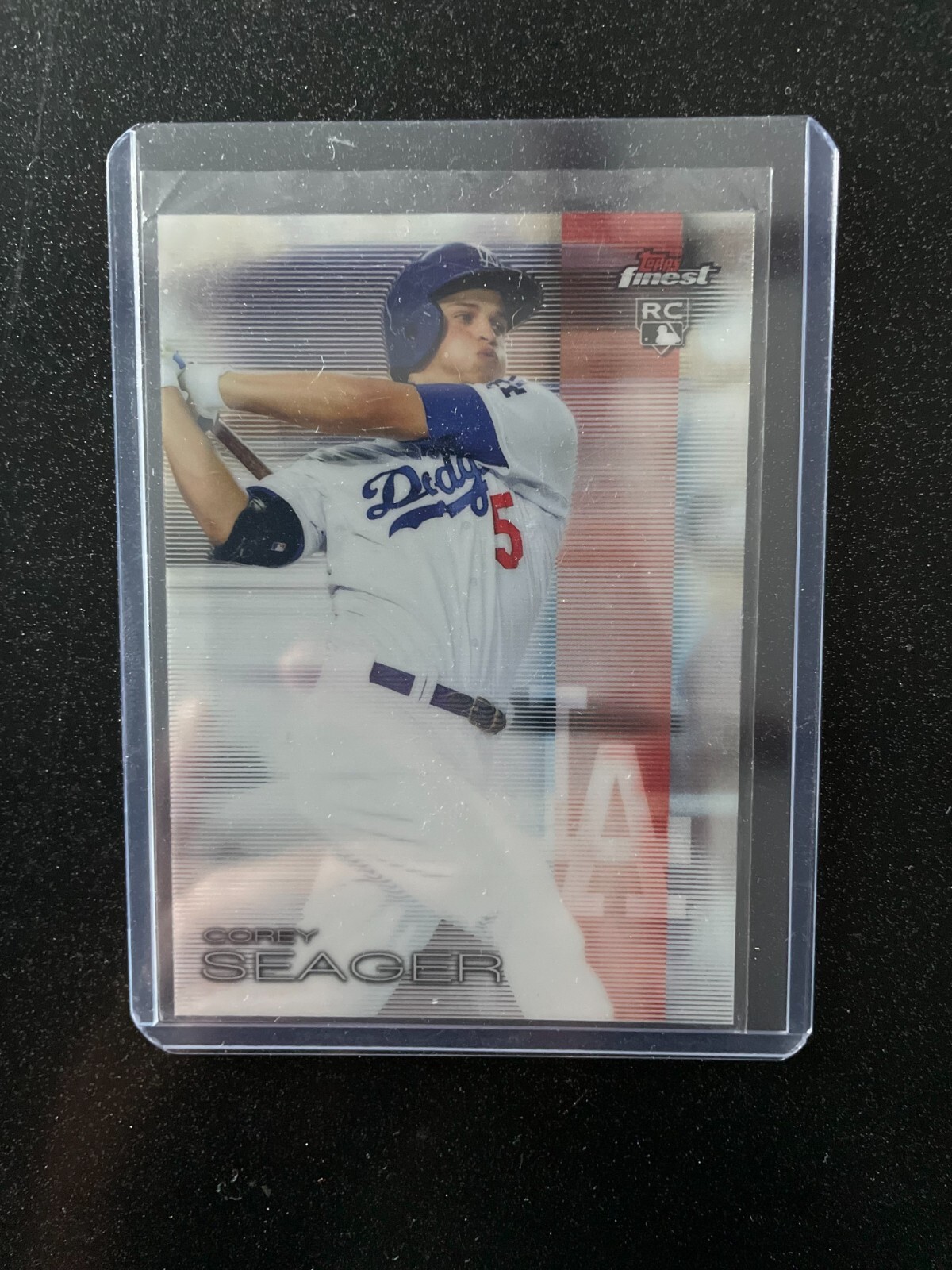 2016 Topps Finest Corey Seager Rookie Card RC #58 Dodgers | eBay