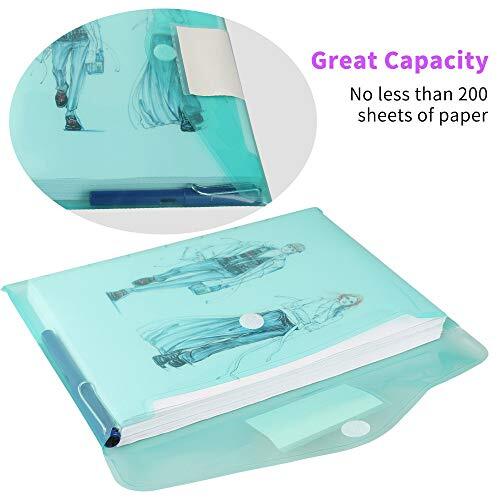 11 Pack Plastic Poly Filing Envelopes Clear Document Folders Us Letter ...