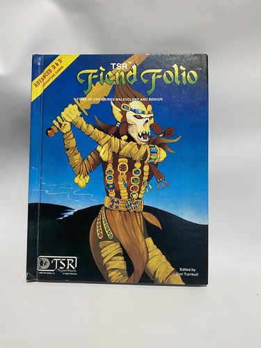 Vtg 1981 TSR D&D Advanced Dungeon Dragon Fiend Folio Tome Creatures ...