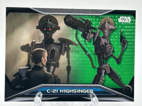2021 Topps Star Wars Bounty Hunters C-21 Highsinger 23/99 Green #B272 ...