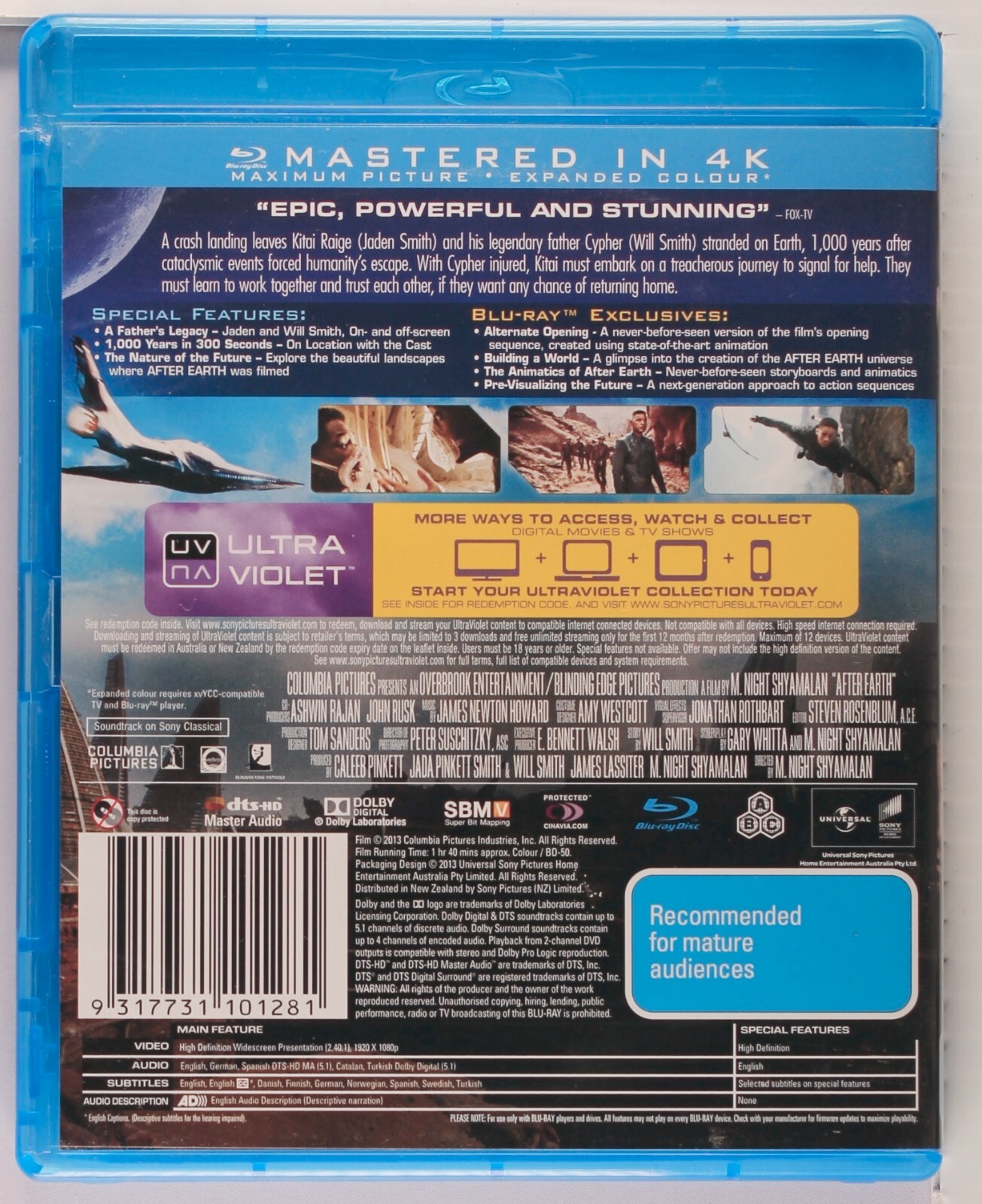 After Earth (Blu-ray, 2013) 9317731101281 | eBay