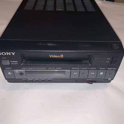 Sony EV-C3 Video8 8mm VCR Editing Player Powers On, For Parts Or Repair ...