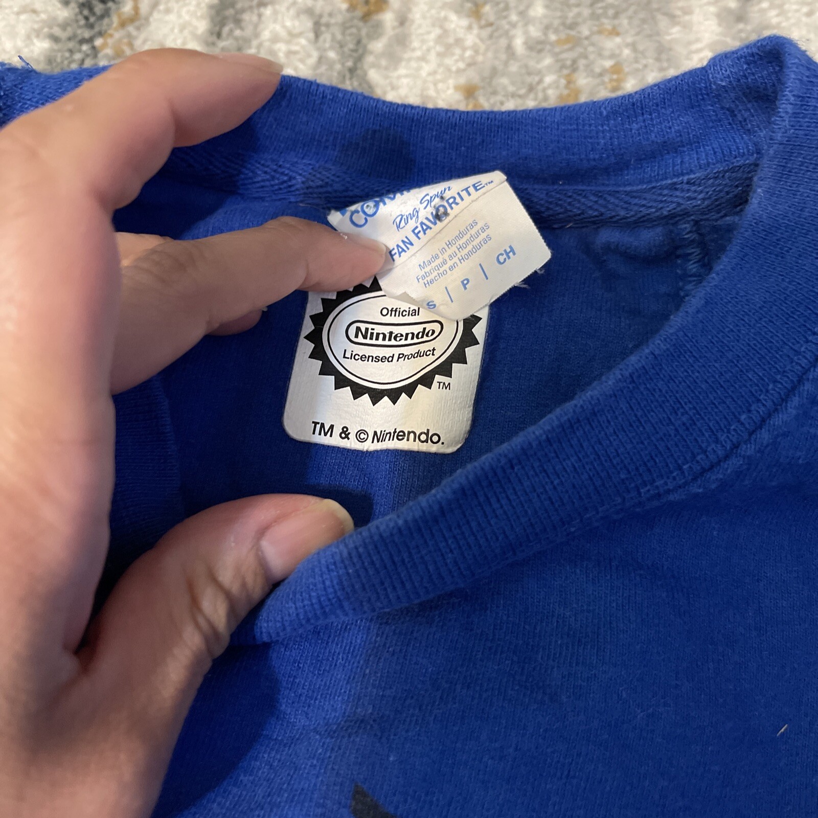 Official Nintendo Legend Of Zelda Link Blue Sweatshir… - Gem