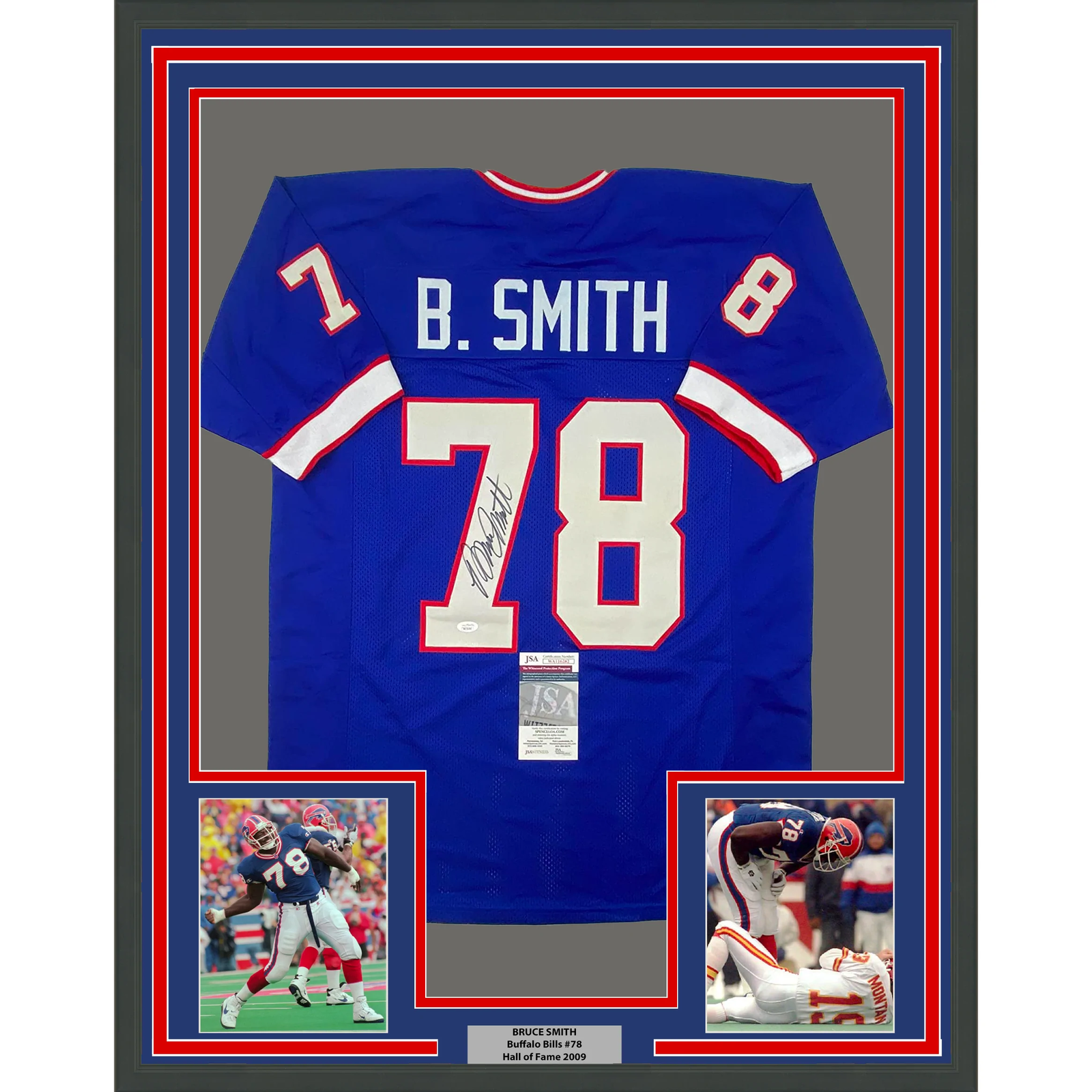 Bruce Smith Autographed Memorabilia | Signed Photo, Jersey ...