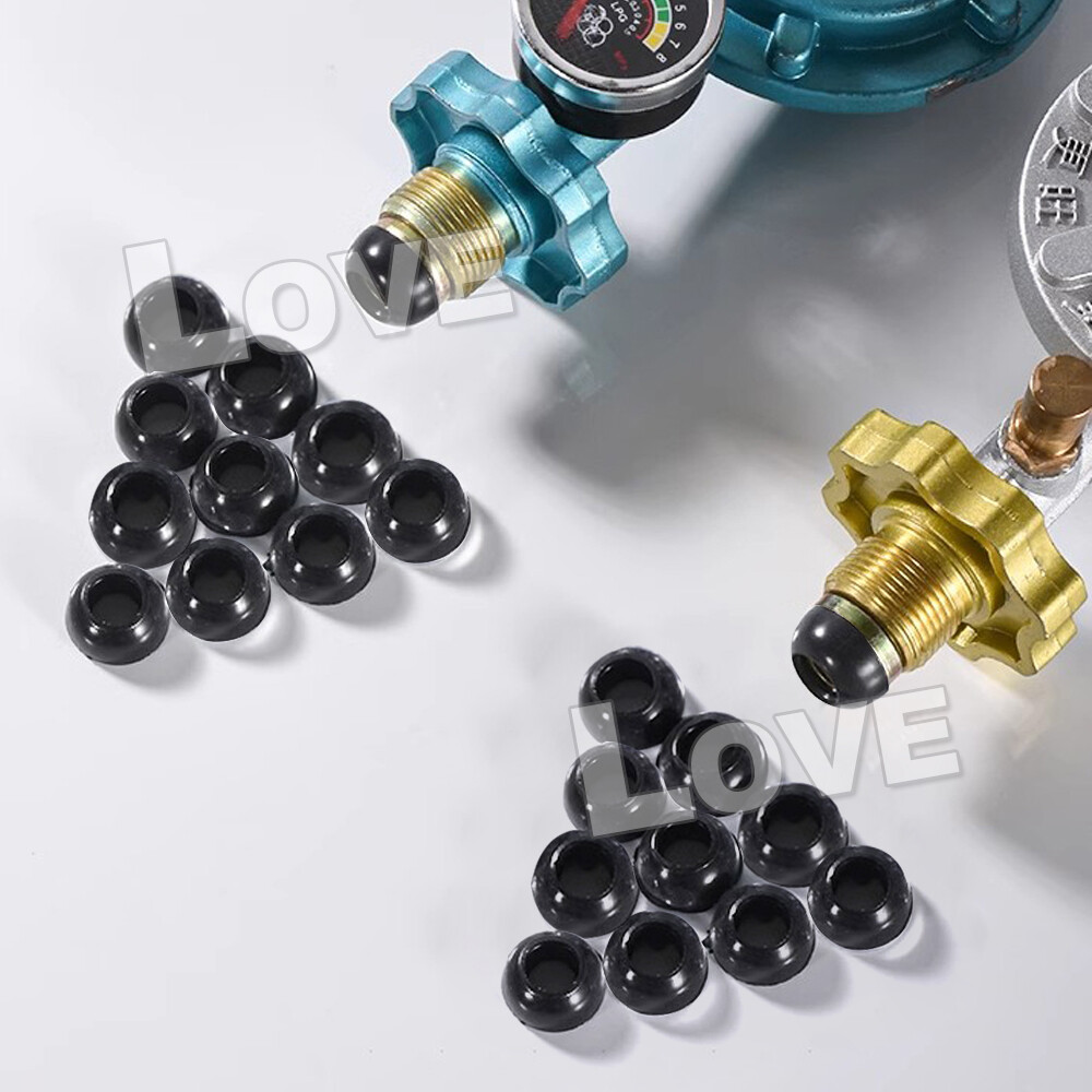 10X Black For Gas Regulator BBQ Stove Rubber Seals Bull Nose Dome ...