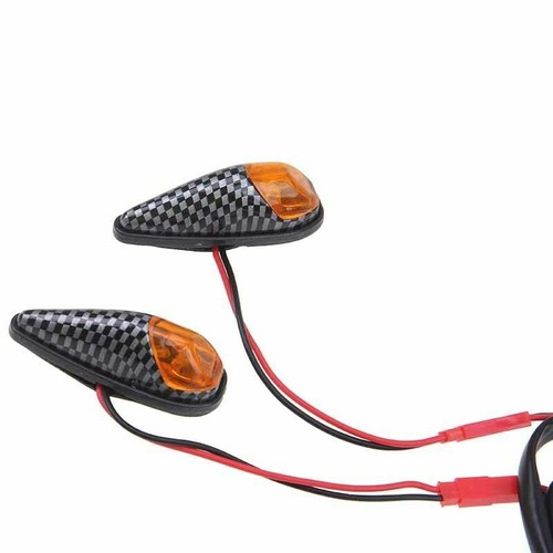 2 PCS Motorcycle Amber Turn Signal Light Carbon Look Flush Mount ...