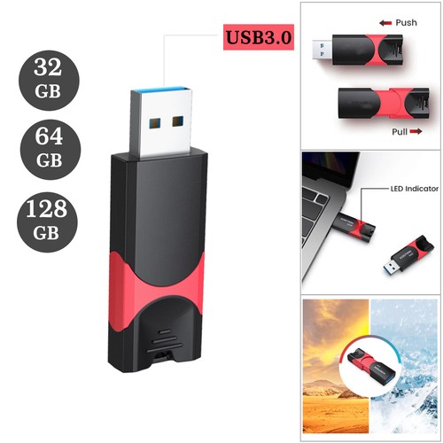 32GB 64GB 128GB USB 3.0 Flash Drive Thumb Drive USB Data Storage Stick ...