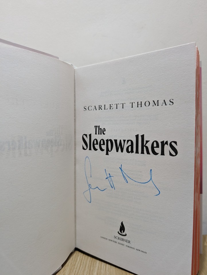 Signed-First Edition-The Sleepwalkers by Scarlett Thomas-Sprayed-New | eBay