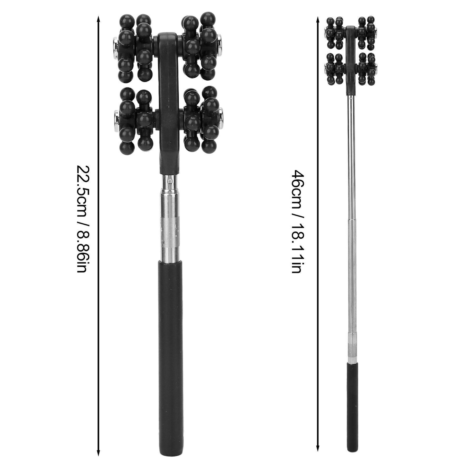 Telescopic Massage Roller Adjustable Length Soft Rubber Handle 360 ° | eBay