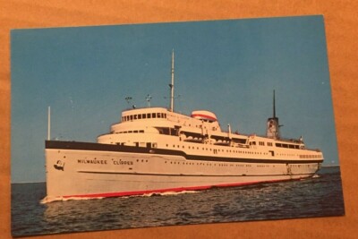 VINTAGE UNUSED POSTCARD S.S. MILWAUKEE CLIPPER SHIP, MILWAUKEE ...