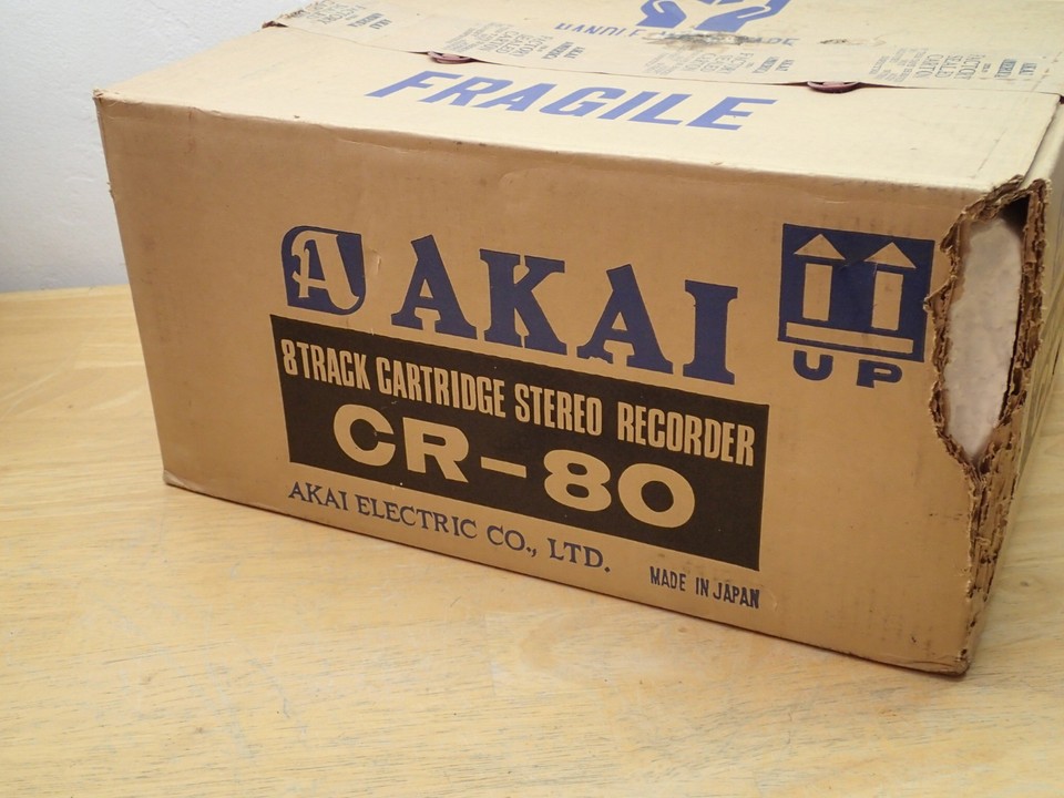 Akai CR-80 Vintage 8 Track Cartridge Stereo Recorder Unused Sealed But ...