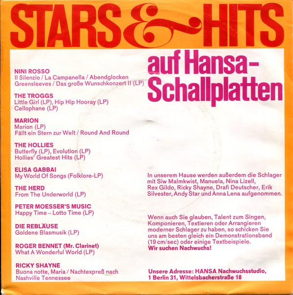The Wrigleys / A Little Bit / Vinyl / Pop/Rock / Hansa / 1969 / Germany ...