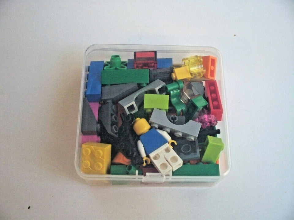 50 LEGO Multi-Color Small/Tiny Pieces with Plastic container. | eBay