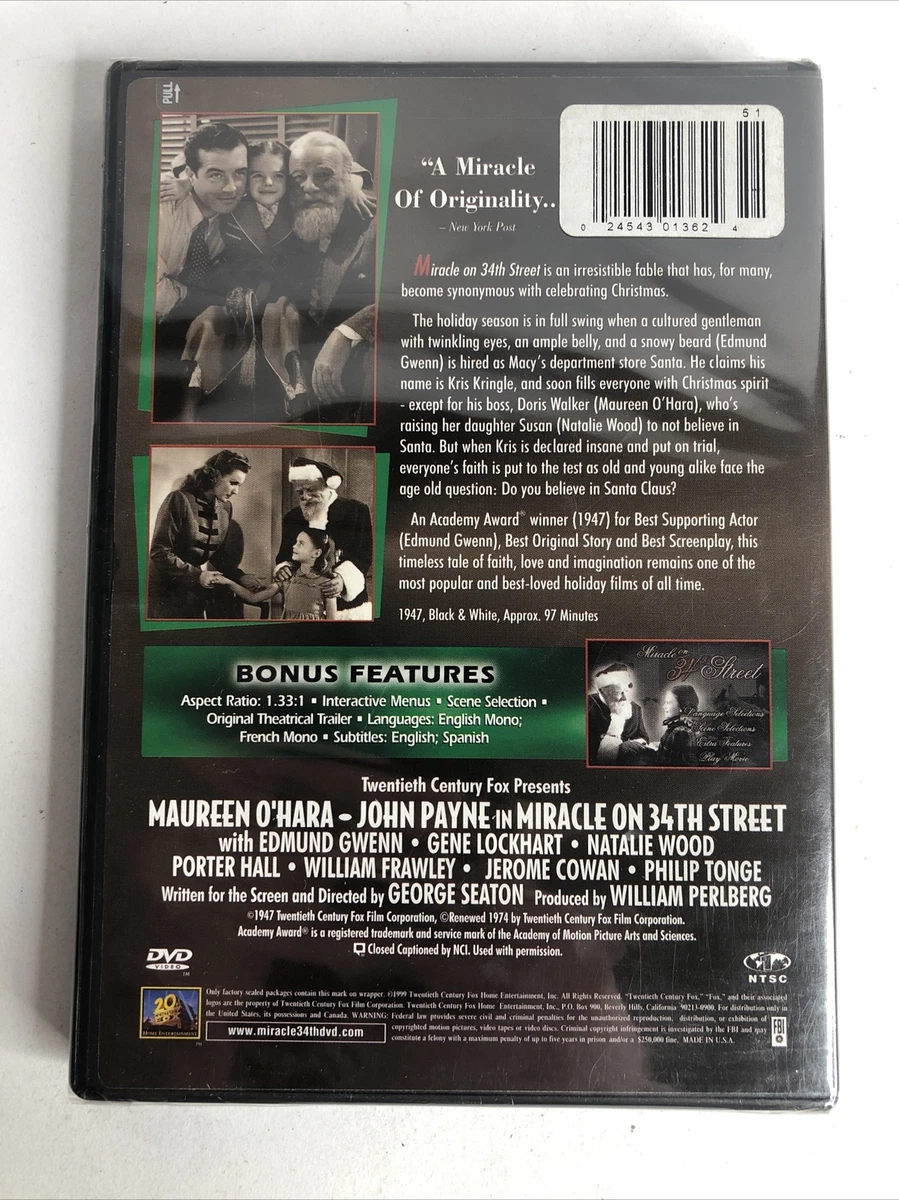 Miracle On 34th Street 1947 Dvd