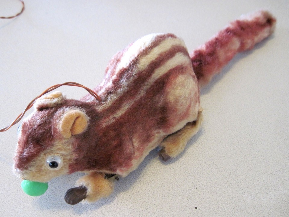Rare Vintage 1950s Japan Remote Battery Operated Moving Squirrel Toy ...