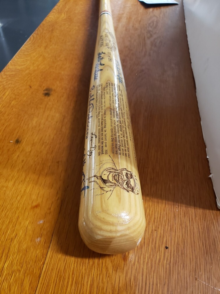 Super Signed Negro Leagues 34" Bat Leon Day Tribute Multiple Autographs ...