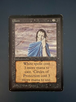 Gloom BETA edition MP/LP (x1) Magic the Gathering MTG Old School | eBay