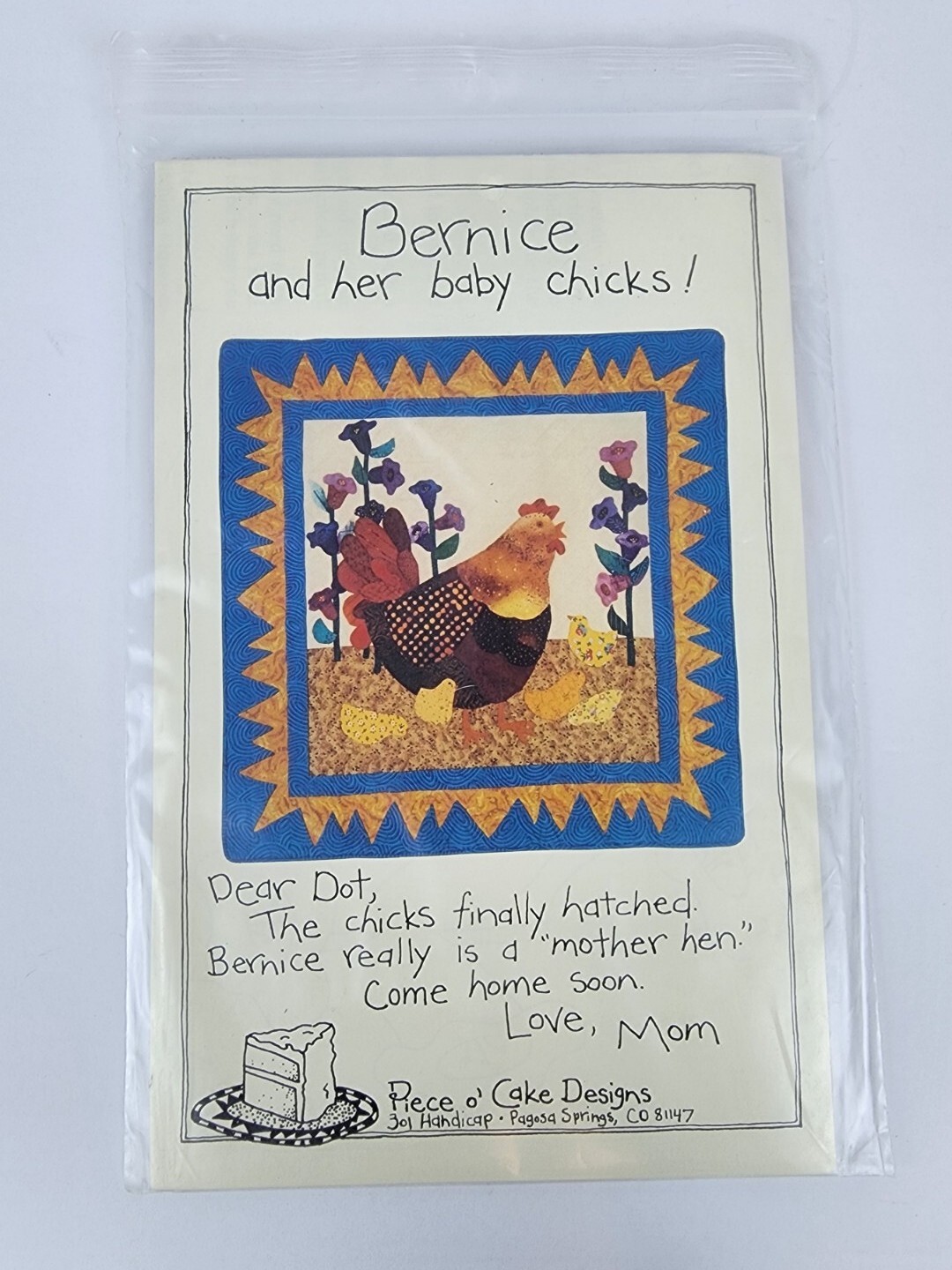 Piece O Cake Design Hen And Chicks Quilt Pattern, Bernice And Her Baby ...