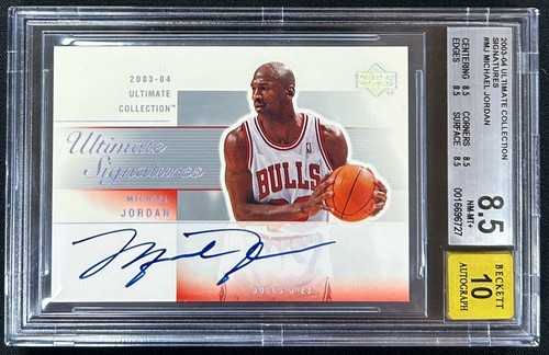 2003-04 Ultimate Collection Michael Jordan Ultimate Signatures Auto BGS ...