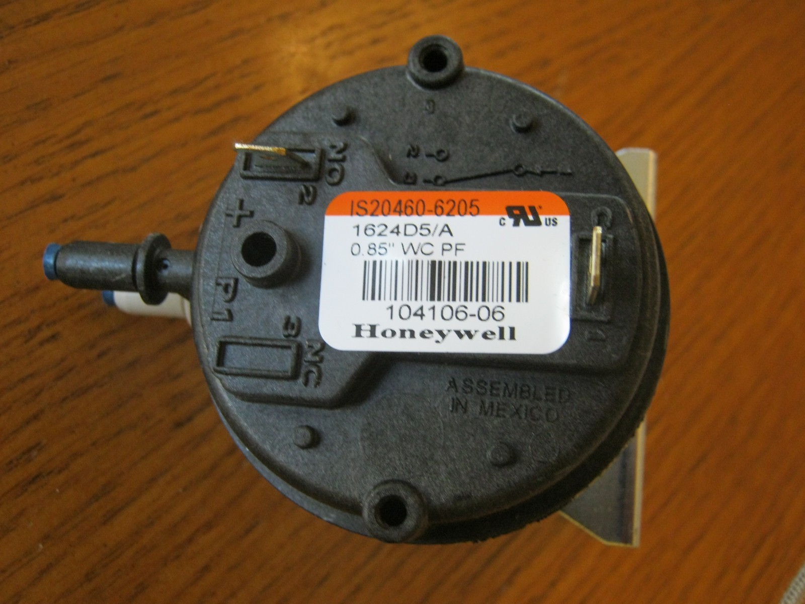 Furnace Vacuum Switch | Gas Furnace