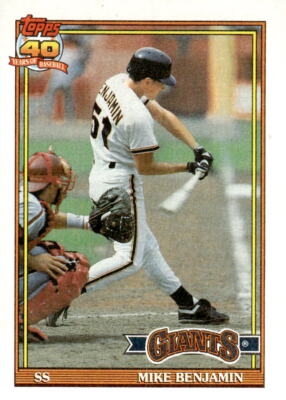 1991 Topps #791 Mike Benjamin | eBay