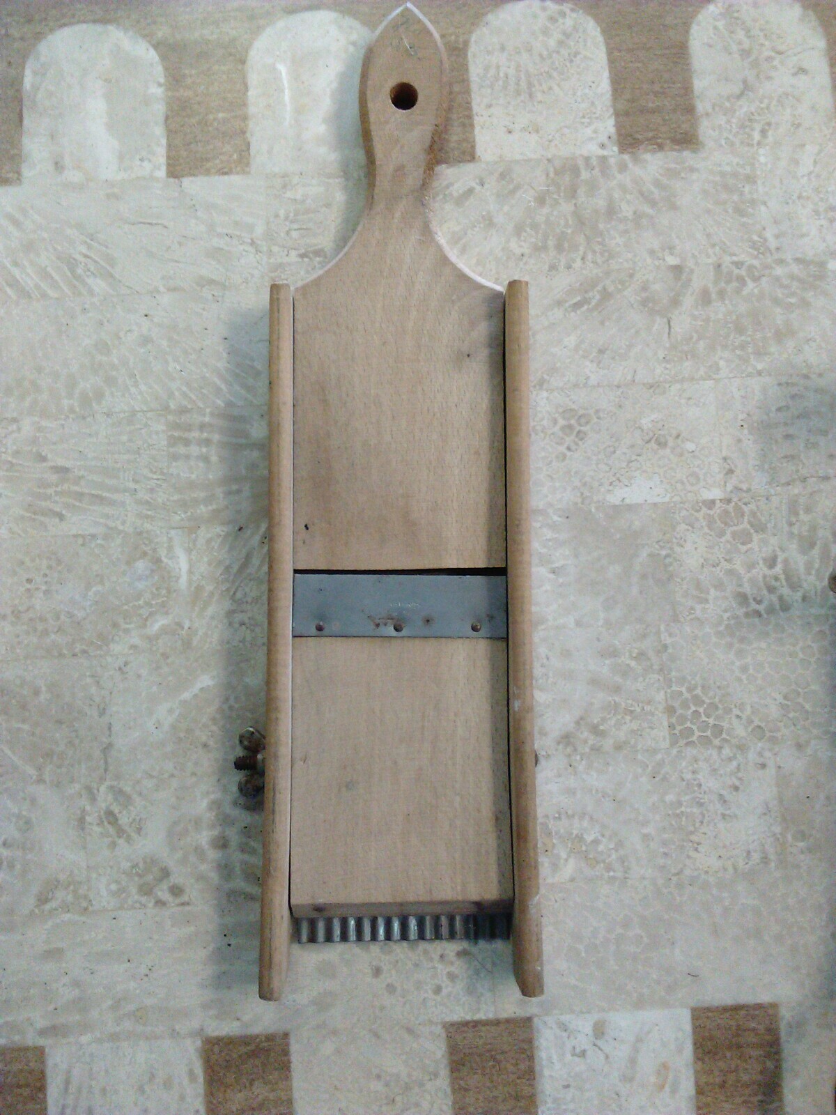Antique/vintage Wooden Mandolin Food Slicer cabbage shredder sauerkraut ...