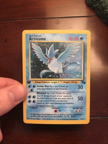 1st Edition Articuno 2/62 Holo Fossil Pokemon Card 1999 WOTC Vintage | eBay