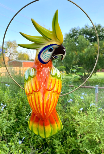 Talavera Parrot Bird Handmade & Painted Ceramic Mexican Pottery Hanging ...