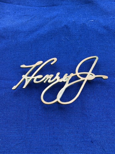 Henry J Script Emblem Metal OEM Good Pins | eBay