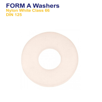 FORM A WASHERS NYLON PLASTIC M2 M2.5 M3 M4 M5 M6 M8 M10 M12 M14 M16 M20 ...